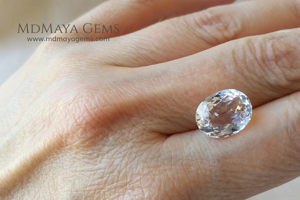 Goshenite Beryl – 4.40 ct Oval Cut | MdMaya Gems