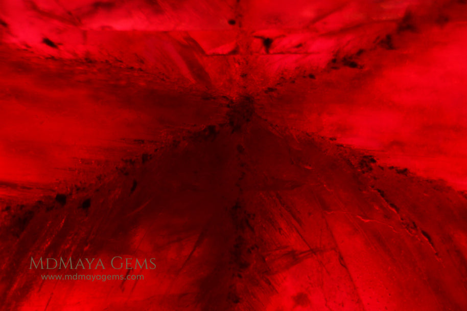 Trapiche Ruby 1.50 ct – Untreated Burmese Gem with Star Pattern ...