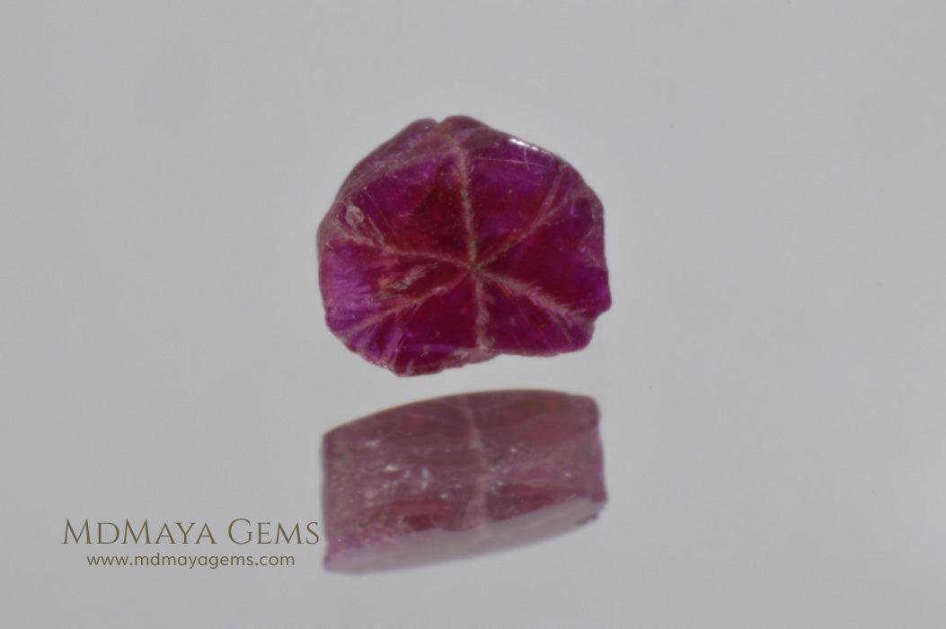 Trapiche Ruby 1.50 ct – Untreated Burmese Gem with Star Pattern ...